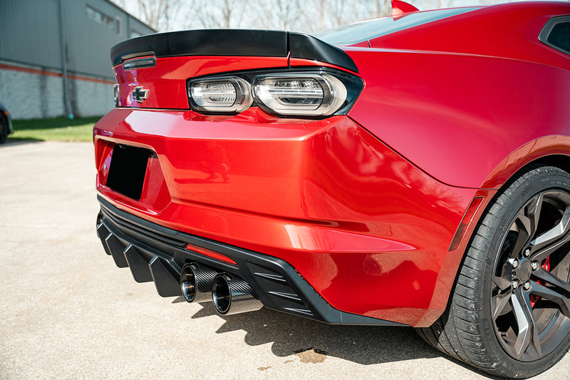 Valved / Axle-Back 4.5 in Carbon Fiber Quad Tips | 2016-2024 Camaro SS